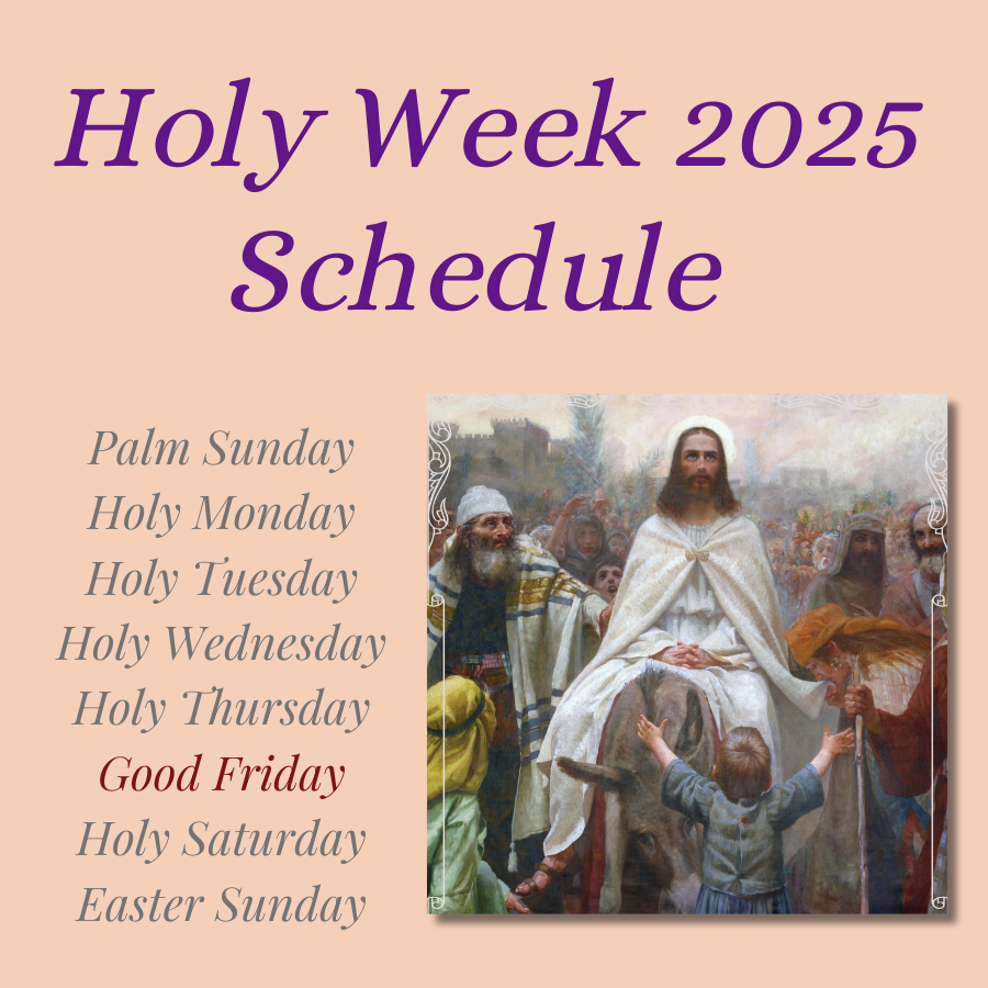 Holy Week 2025: Schedule for Mass, Sacraments here