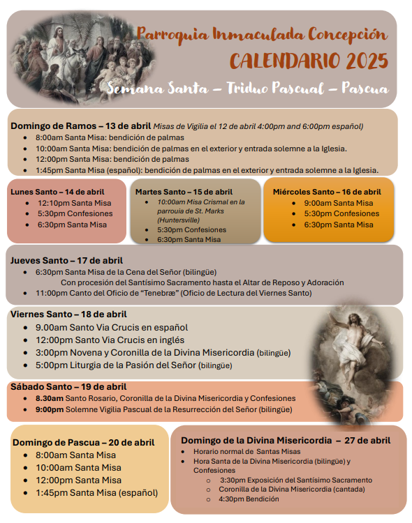 Holy Week 2025: Schedule for Mass, Sacraments here